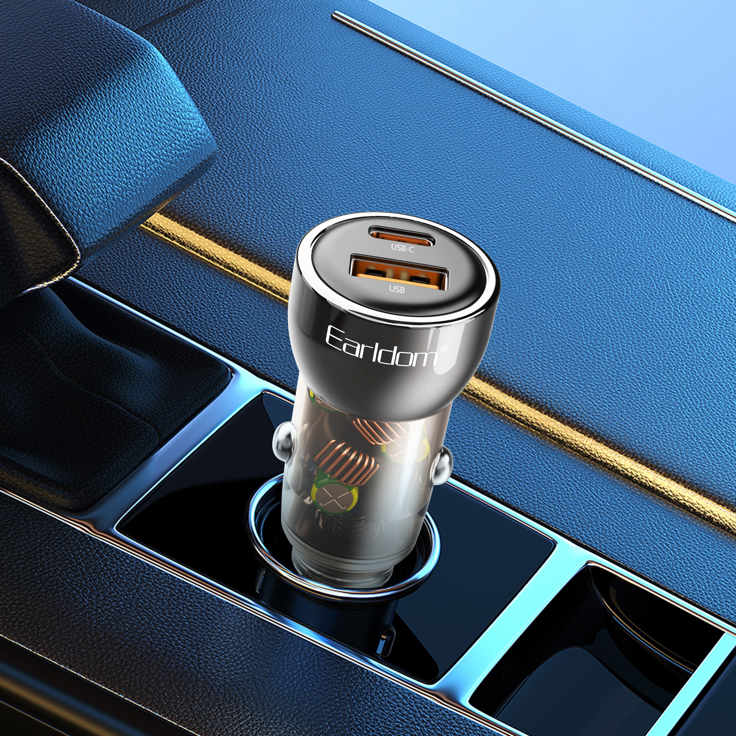 AUTO PUNJAC ES-CC31 USB+PD 30W CRNI EARLDOM - Anka.ba Online Shop